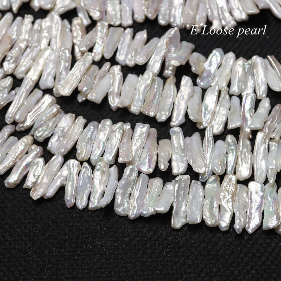 Flakes Biwa Pearl Pearl 7.5-8.8mm X 23-28mm Freshwater Pearls Wholesale ...