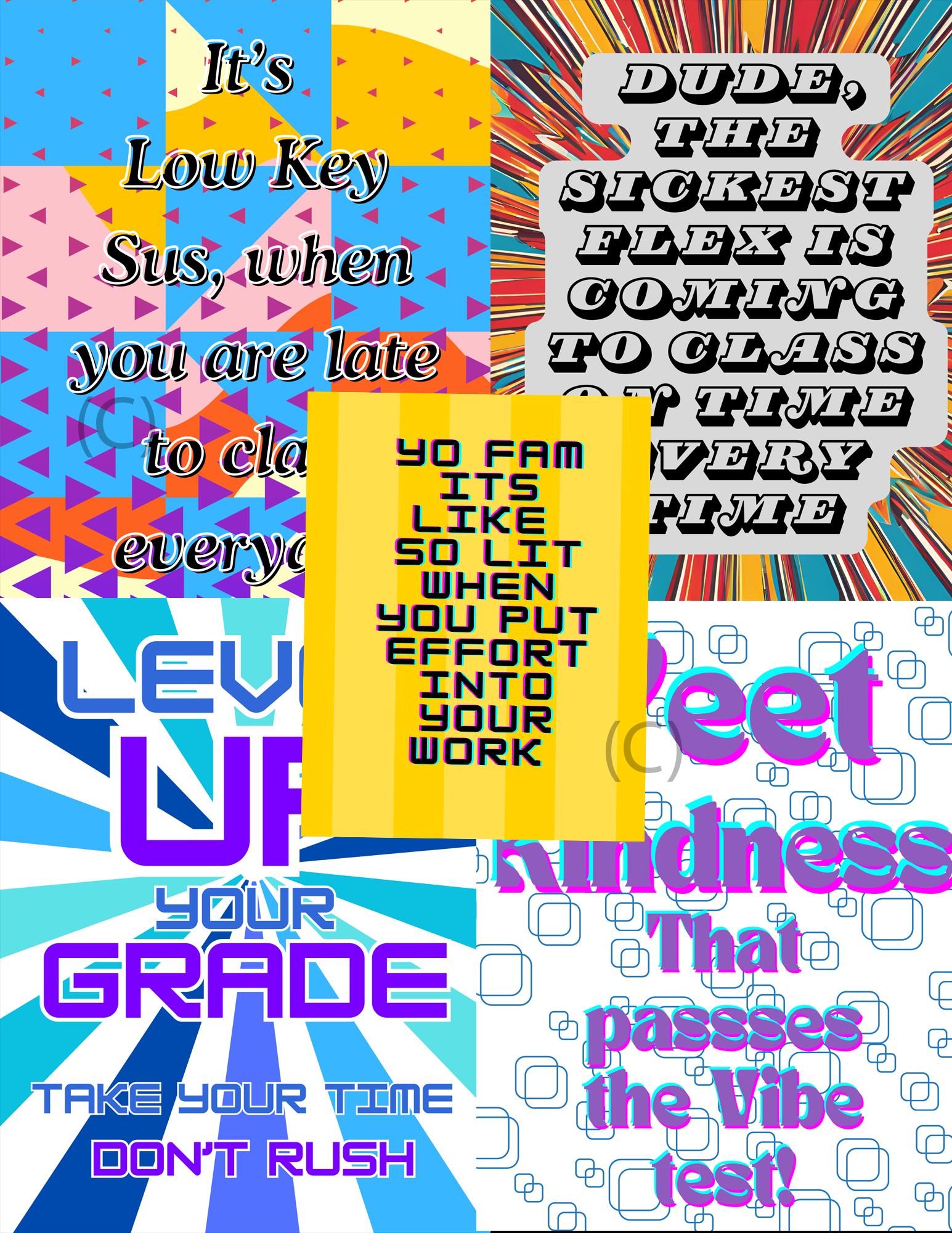Gen Z Slang Classroom Posters (set 1) - Etsy