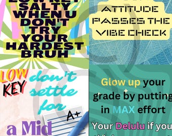 Gen Z Slang Classroom Posters set 1 - Etsy