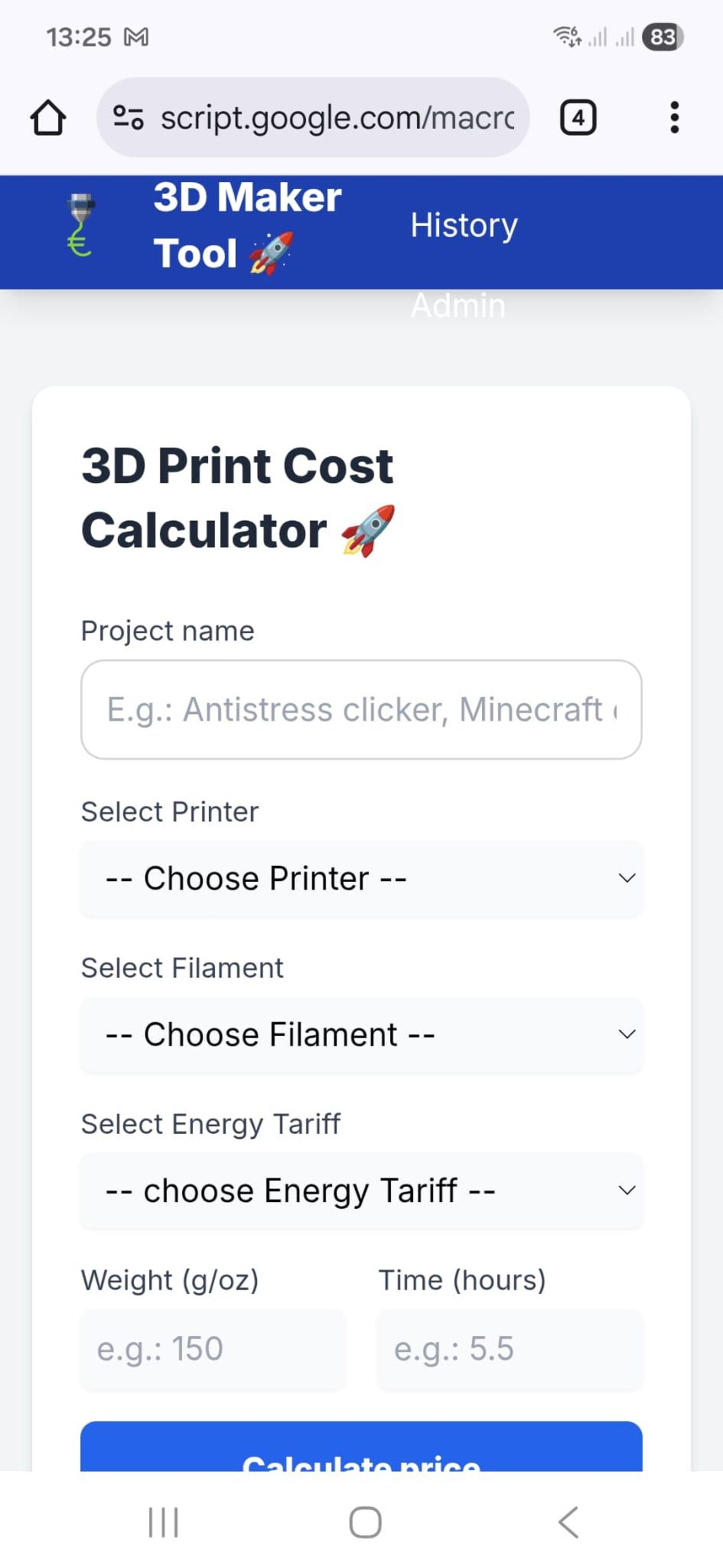 3D Print Cost Calculator & Profit Tracker | Google Sheets Template | 3D ...