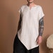 Men's Asymmetric Tunic Top | Flax Linen Clothes for Men - Etsy