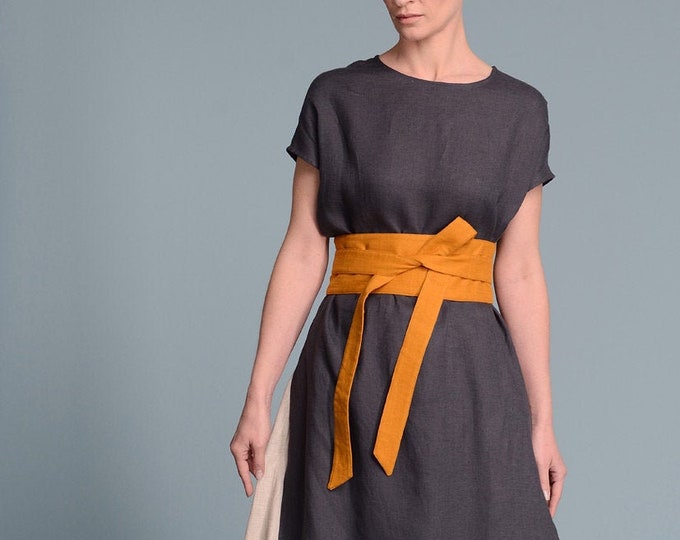 Simple Linen Belt in Various Colors, Wrap Belt, Waist Tie Belt, Custom ...