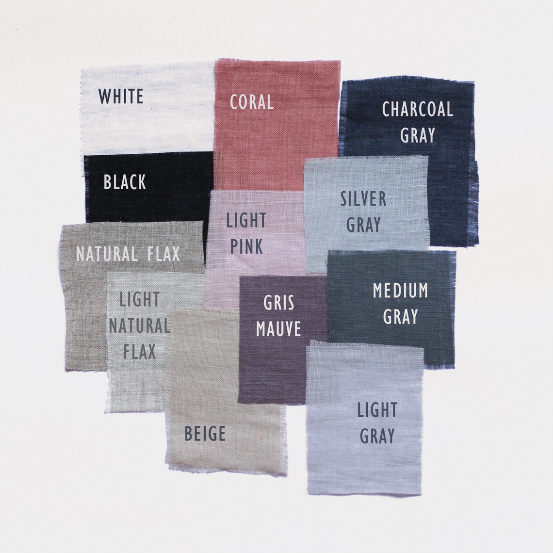 Stoff-Muster / natürliche Leinen Stoffe / Flachs Stoffe / - Etsy.de