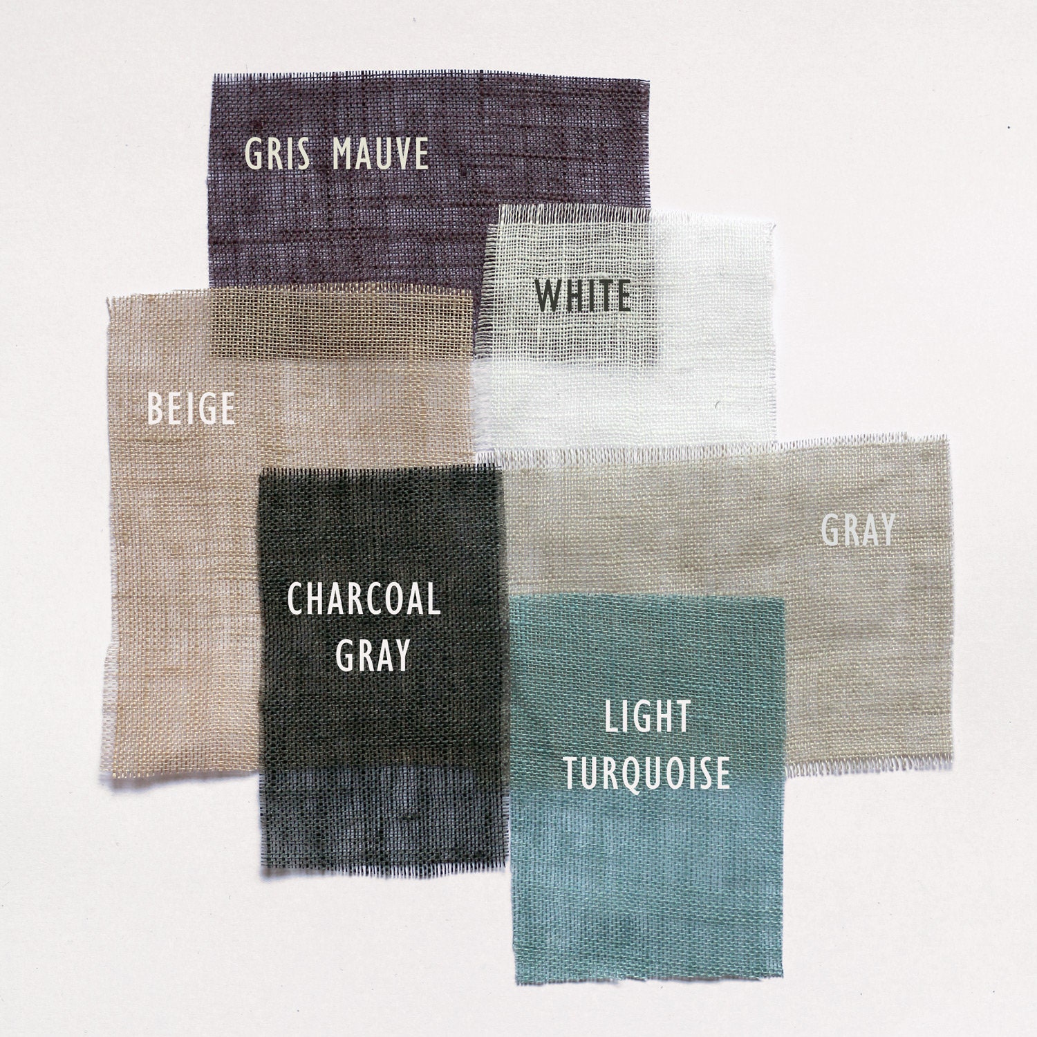 Stoff-Muster / natürliche Leinen Stoffe / Flachs Stoffe / | Etsy