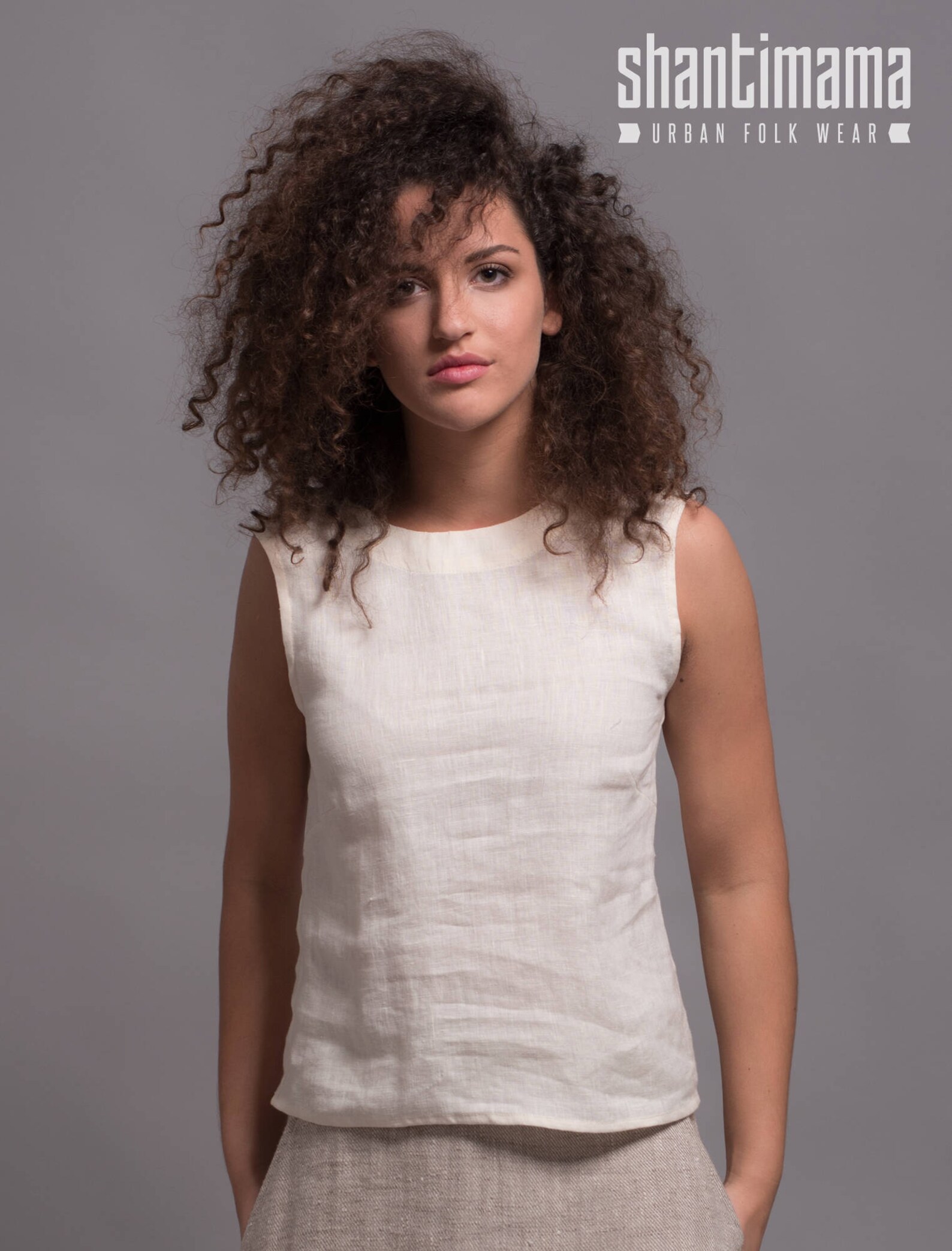 MIA Washed Linen Tank Top With Open Back Summer White Linen - Etsy