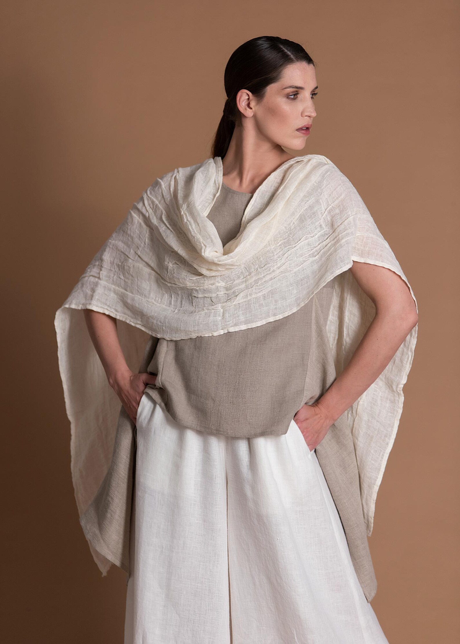 Linen Scarf Wrap - Etsy
