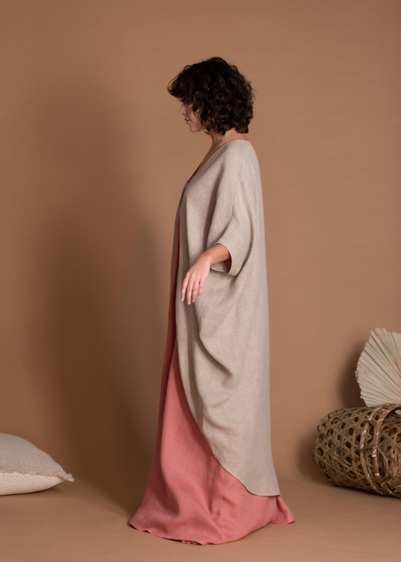 Natural Flax Linen Cover up Jacket NEGEV - Women's Summer Clothes - Etsy