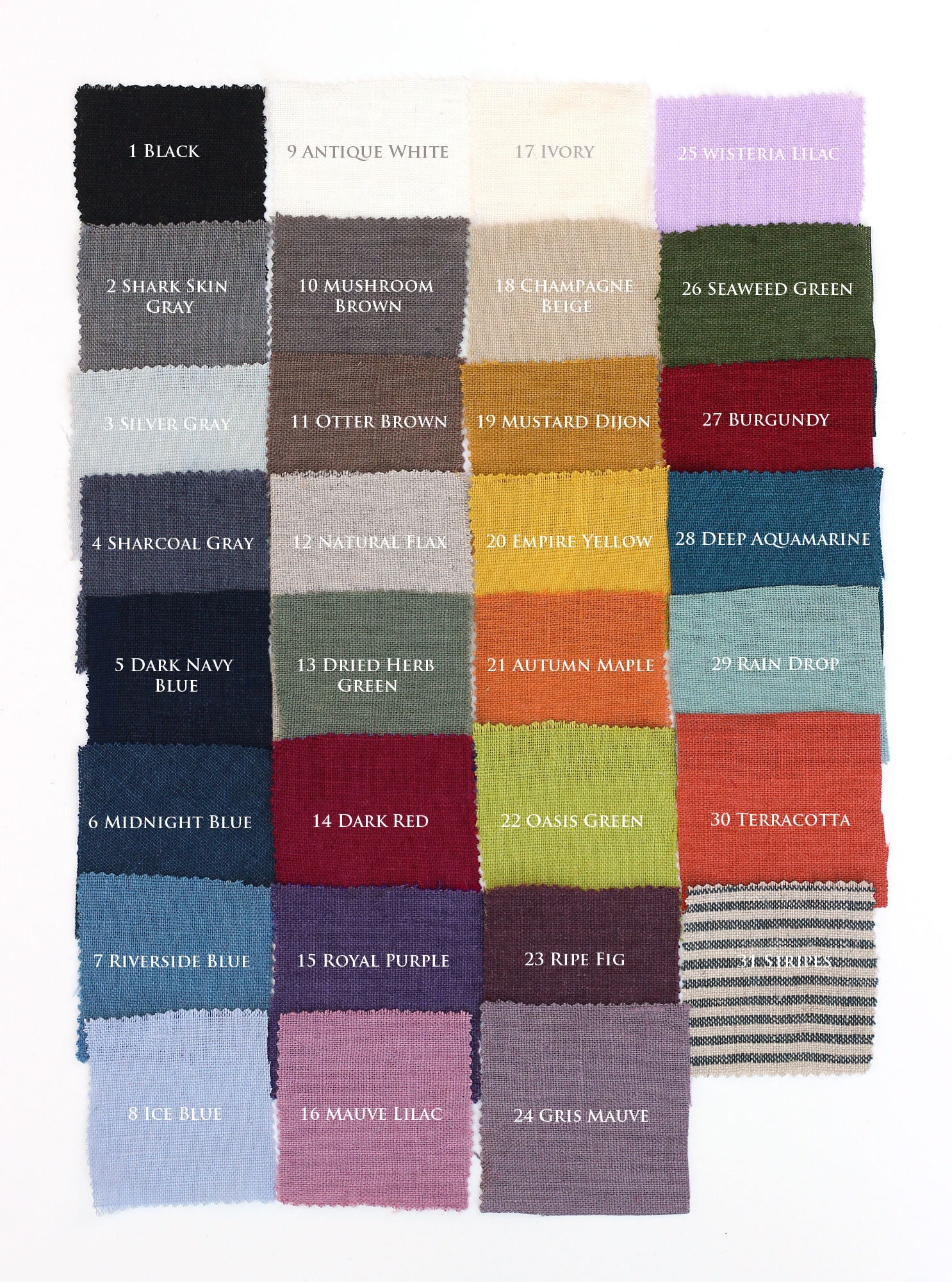 Wide Leg Linen Pants BORA With Side Pockets Striped Linen | Etsy