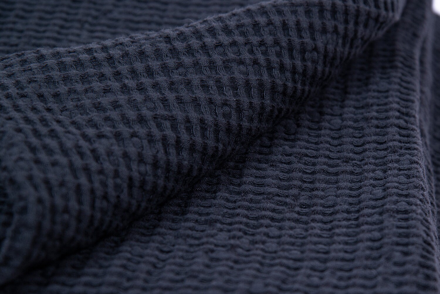 Black Linen Bed cover Natural Linen Bedspread Waffle Heavy | Etsy