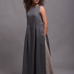 Outfit - 3 Pieces - Long Linen Skirt AIRA + Linen Tunic Dress NERO ...