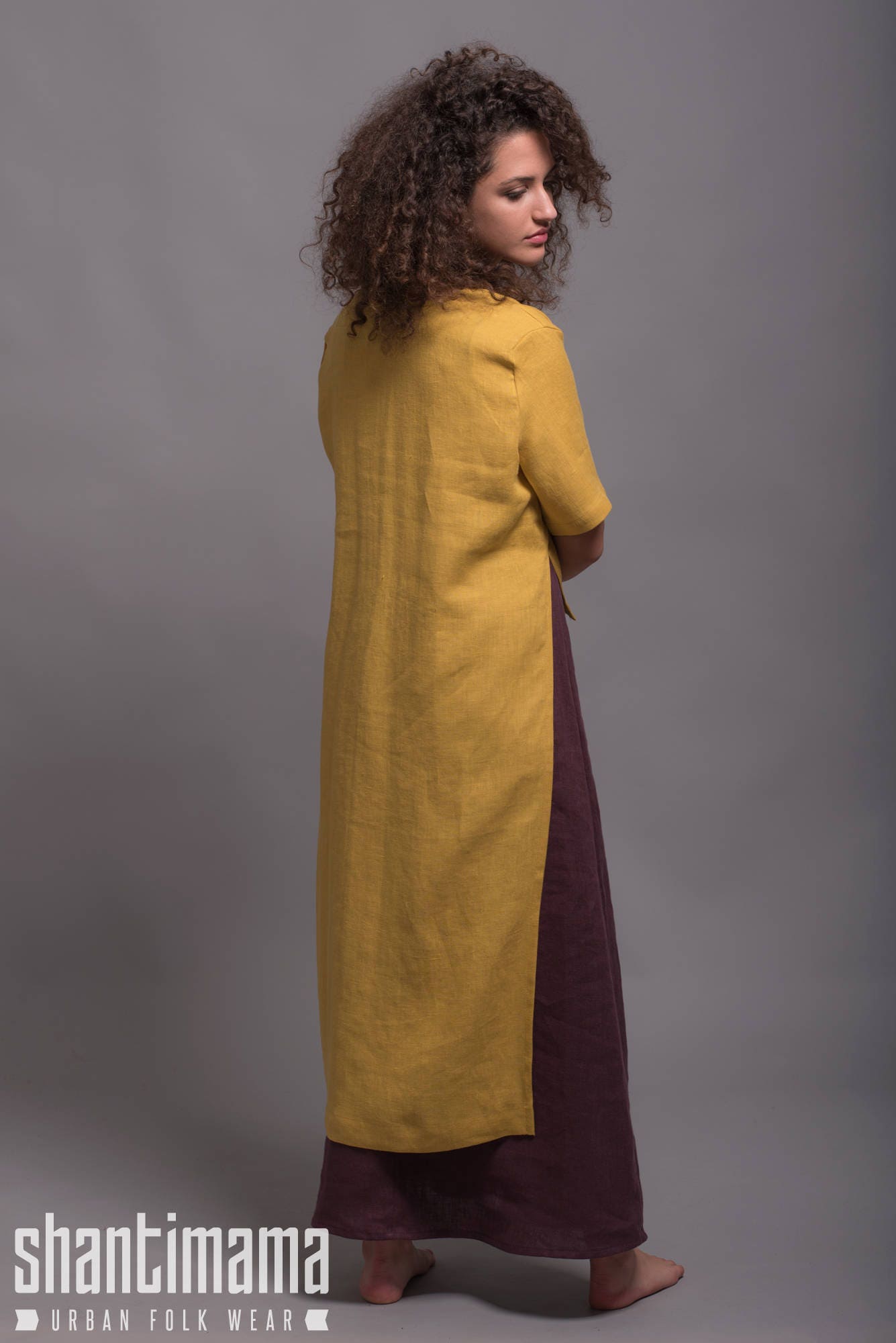 Linen Top FRIDA Casual Linen Blouse Oversize Linen Tunic - Etsy Israel