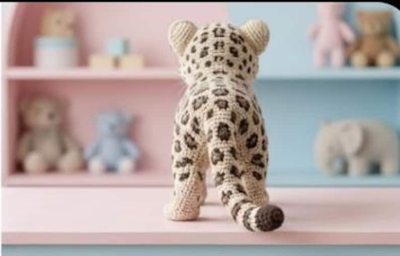 Snow Leopard Crochet Pattern | Realistic Amigurumi Cub (PDF Download ...