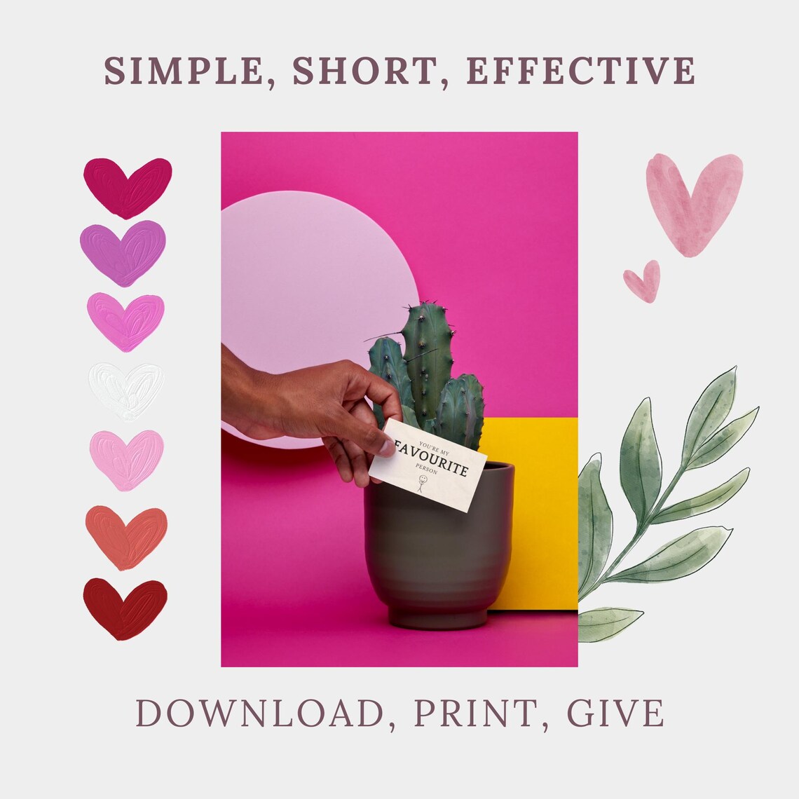 Printable Love Notes for Partner | Minimalist Lunchbox Cards (instant ...