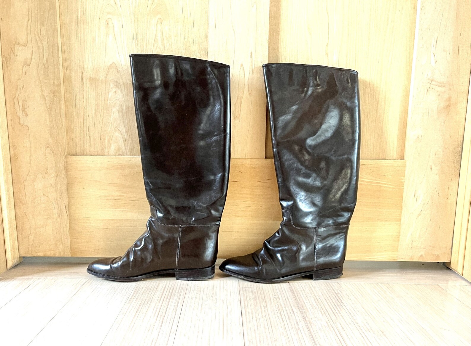 Vintage Italian Leather Riding Boots: Jack Rogers Vero Cuoio, Size 7.5 ...