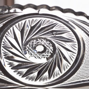 Vintage Pres Cut Mckee Pressed Glass Bowl Triangle Asymmetrical - Etsy