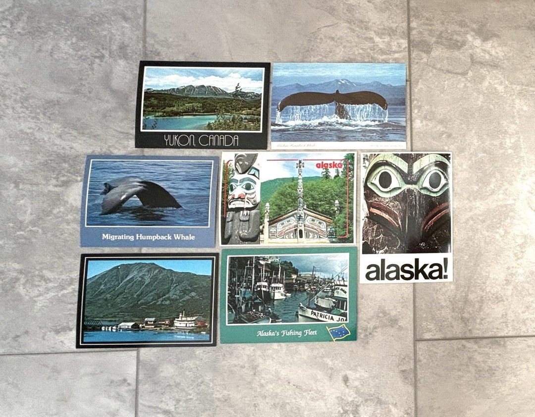 Vintage Alaska and Yukon Photo Post Cards Set of 7 1980s NEVER USED - Etsy
