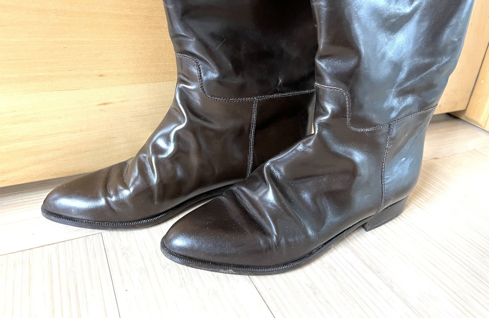 Vintage Italian Leather Riding Boots: Jack Rogers Vero Cuoio, Size 7.5 ...