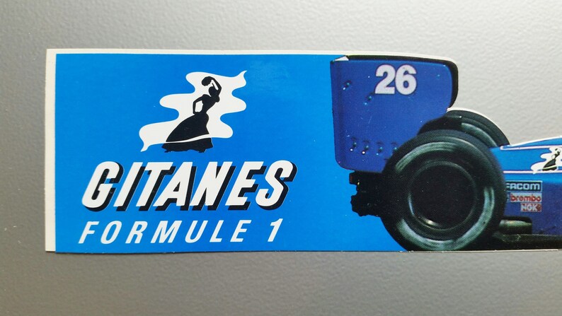 1980s Monaco Grand Prix Gitanes Formula One Decal Vintage - Etsy