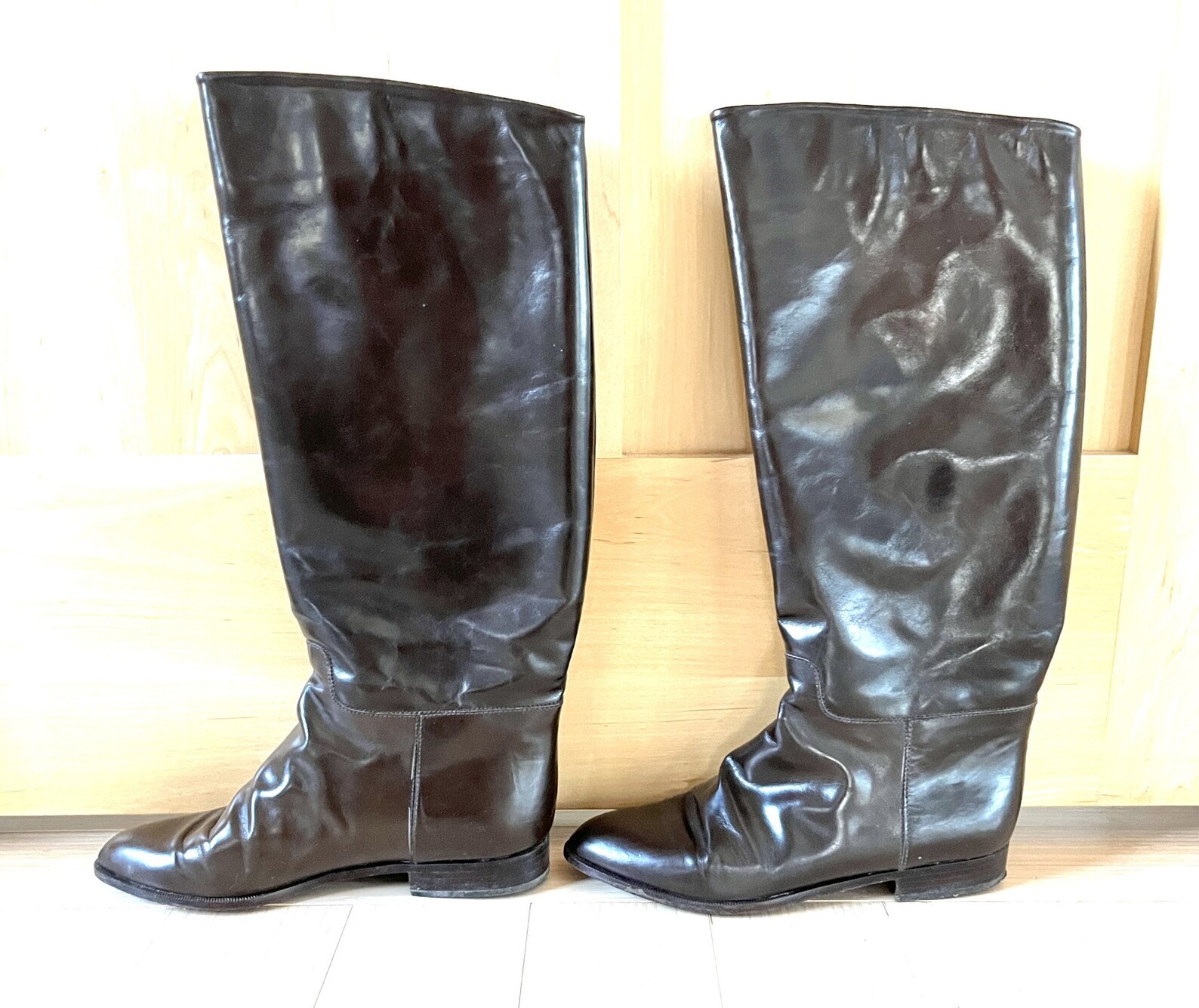 Vintage Italian Leather Riding Boots: Jack Rogers Vero Cuoio, Size 7.5 ...