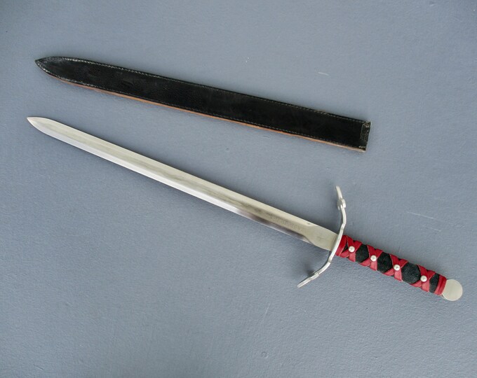 Sabersmith USA Sword in Leather Sheath Vintage 36" Long Genuine Sword ...