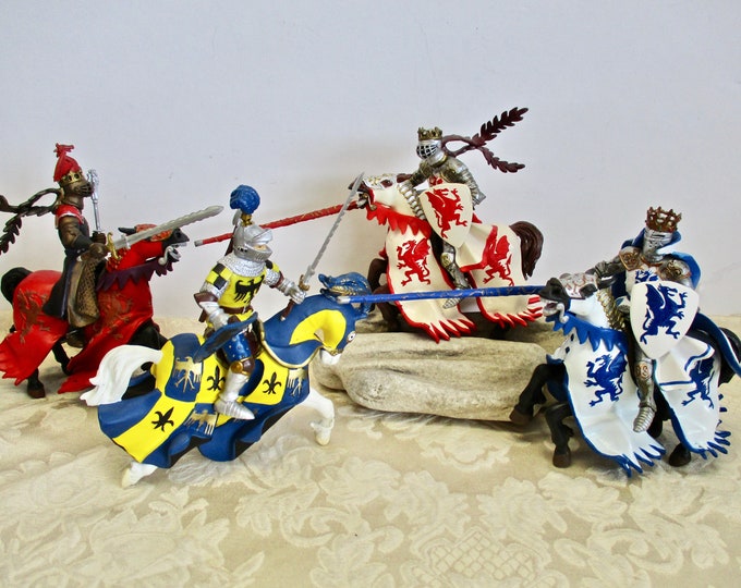 SALE Medieval Action Figures Jousting Battle SET of 20 Knights Kings 6 ...