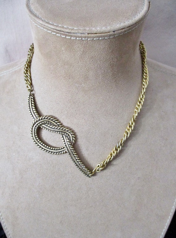 VINTAGE NAUTICAL ROPE TIED KNOT MONKEY'S FIST MEN'S C… - Gem