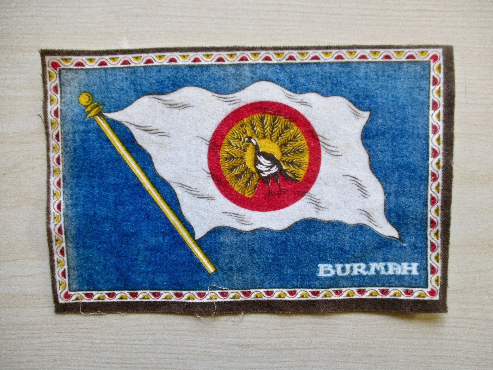 Cigar Flannels FLAGS Felt 1910s CHOICE of 1 Antique Tobacco Inserts ...