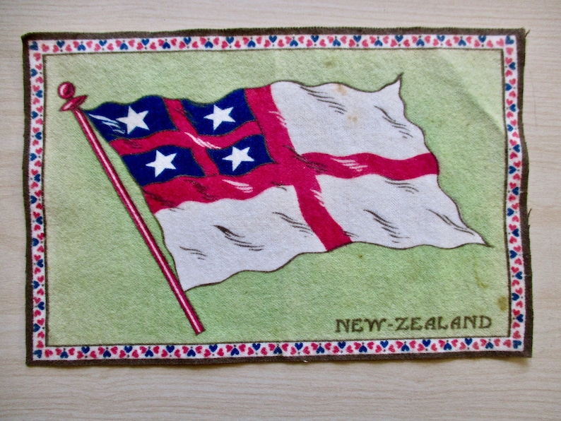 Cigar Flannels FLAGS Felt 1910s CHOICE of 1 Antique Tobacco Inserts ...
