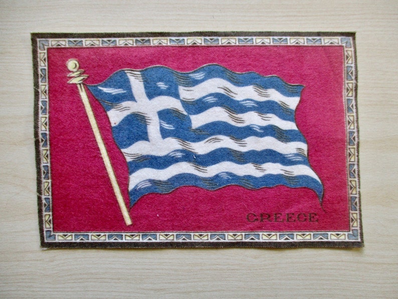 Cigar Flannels FLAGS Felt 1910s CHOICE of 1 Antique Tobacco Inserts ...