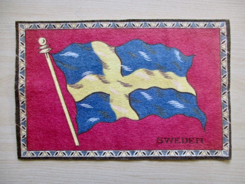 Cigar Flannels FLAGS Felt 1910s CHOICE of 1 Antique Tobacco Inserts ...