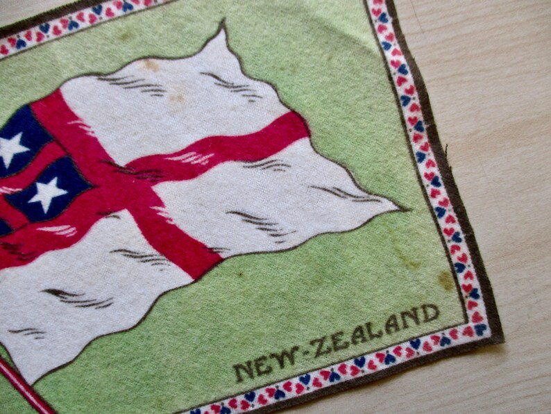 Cigar Flannels FLAGS Felt 1910s CHOICE of 1 Antique Tobacco Inserts ...
