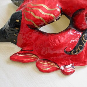 SALE Devil Face Costume Mask or Decor Paper Mache the REAL Burning Man ...