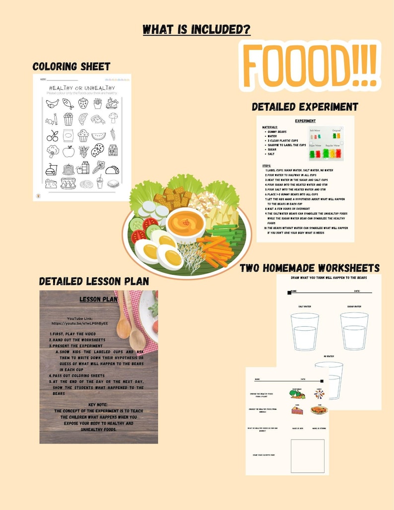 Healthy Vs Unhealthy Foods Activity | Nutrition Lesson Plan K-5 ...
