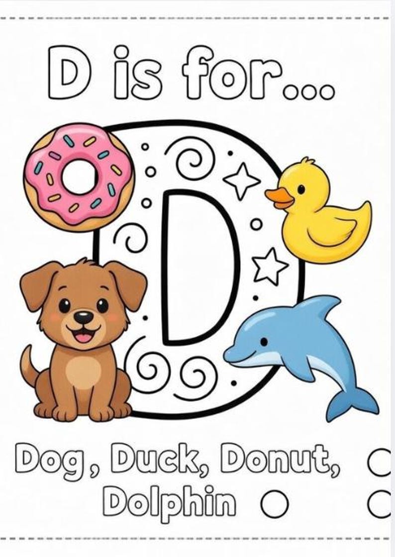 Alphabet Learning Sheets – A-Z Printable Kids Wall Art (PDF Download A4 ...