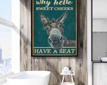 Hello Sweet Cheeks Donkey - Etsy