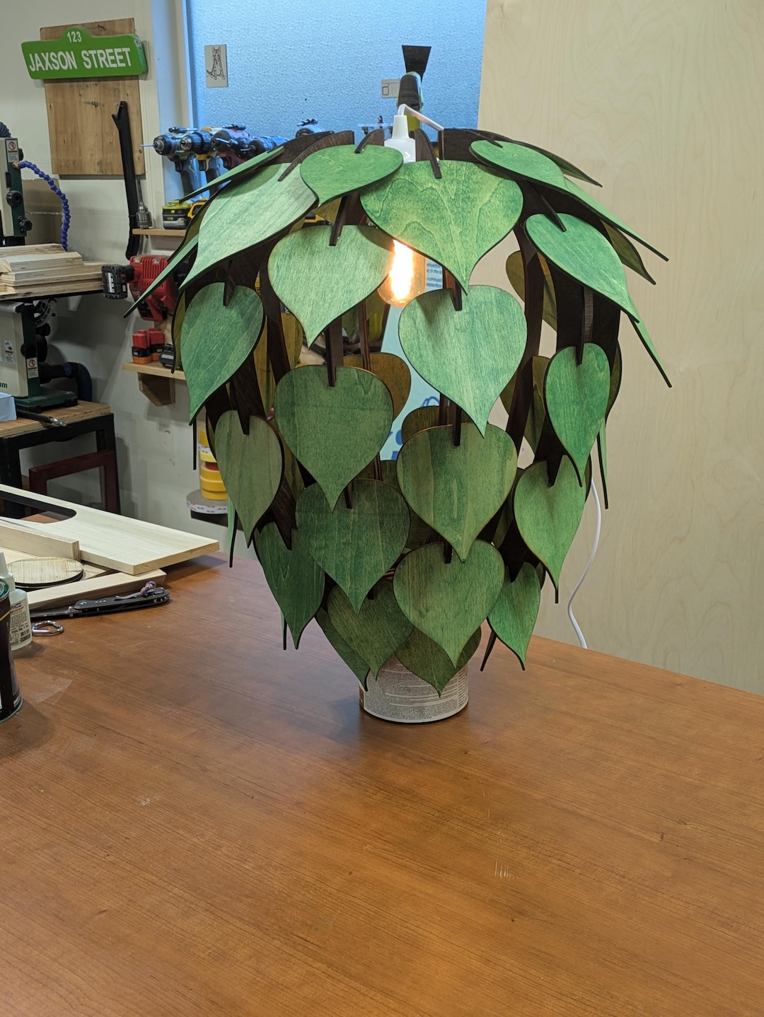 HOP LAMP Hanging or Just Table Top - Etsy