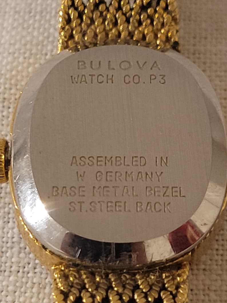 Vintage Ladies Bulova Quartz Watch Gold Toned Wrist Watch P3 - Etsy