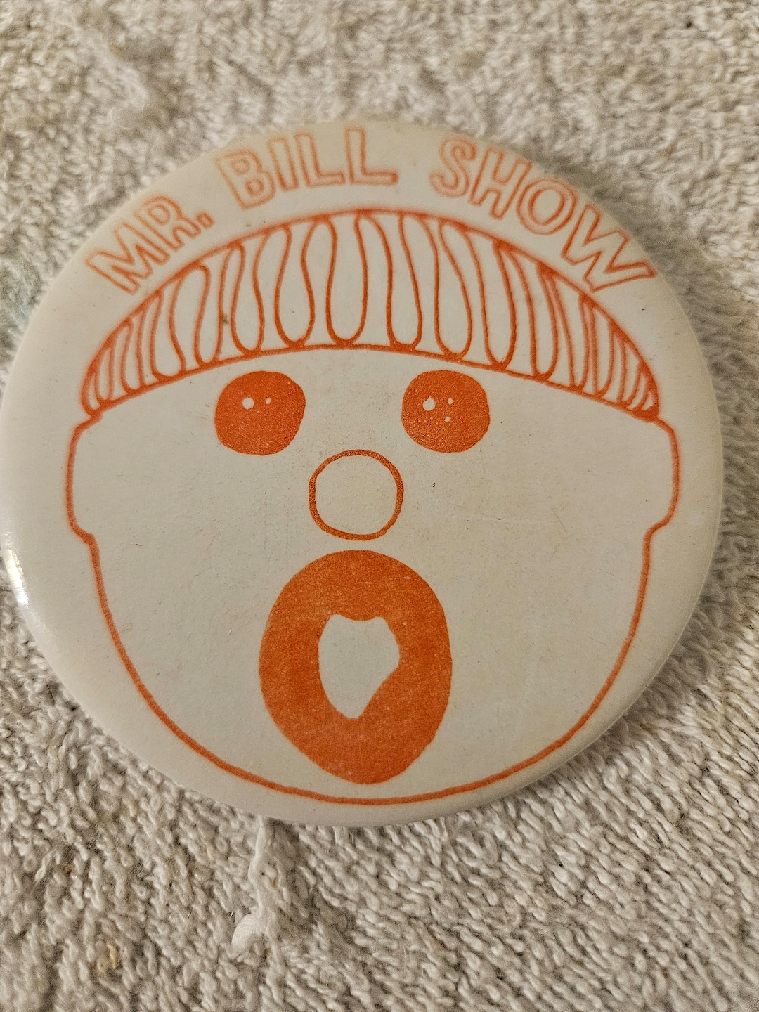 Vintage Mr. Bill Metal Pinback Button: Saturday Night Live Collectible ...