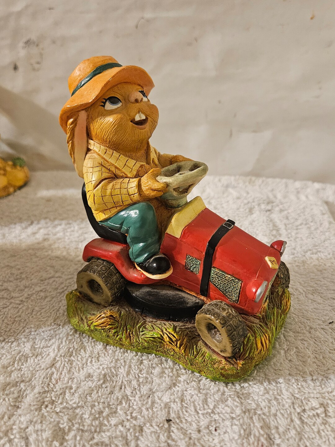 Vintage Rare Pendelfin Rabbits Mr Mowerly Gardener Cutting the Gas T32 ...