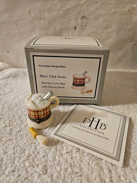 Porcelain Hinged Trinket Box Midwest Cannon Falls Sha… - Gem