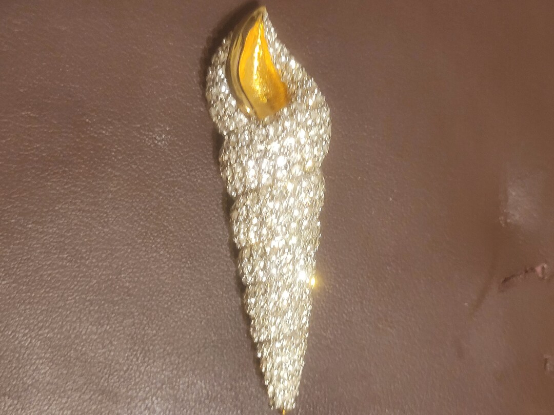 Swarovski Swan Logo Pave Swarovski Clear Crystal Conch Seashell Sea ...