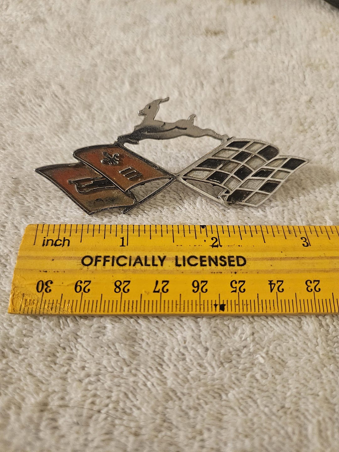 1960 CHEVROLET Impala Quarter Panel Flag EMBLEM Badge P45 - Etsy