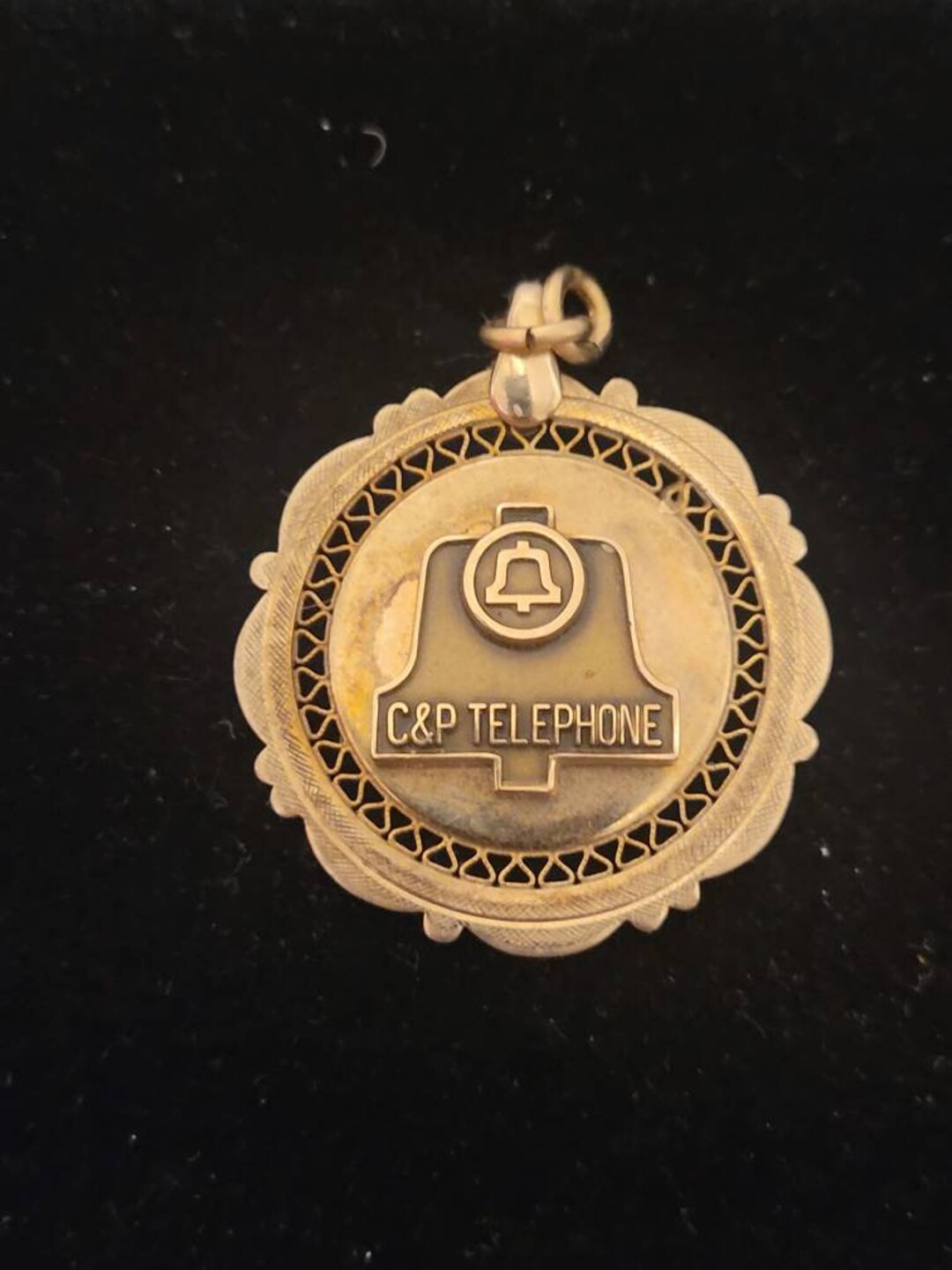 Vintage C&p Telephone Co. 12K Gold Filled Service Pendant Charm P2 - Etsy