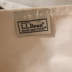 VTG 70s 80s Tag LL Bean Usa Classic Canvas Large Boay and Tote Bag Green Golden Labrador ...