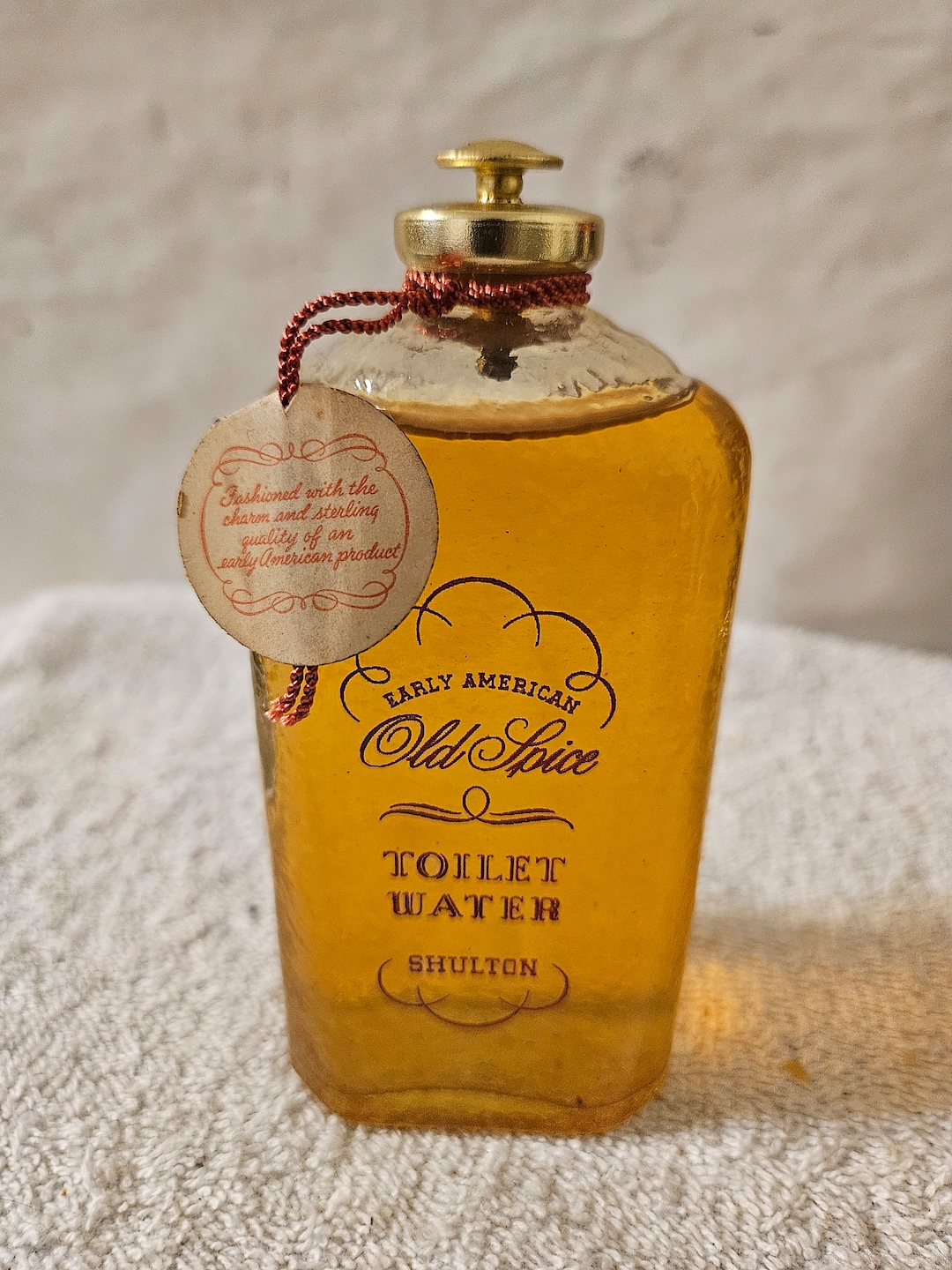 Vintage Shulton Early American Old Spice Toilet Water 4 Oz. Glass ...