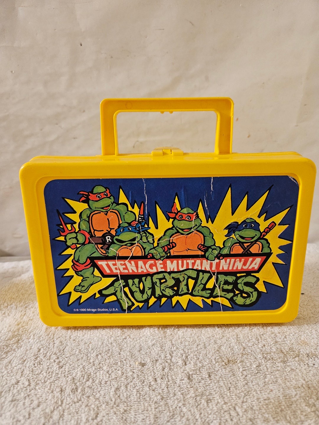 Vintage 1990 Teenage Mutant Ninja Turtles Vintage Yellow Pencil School ...
