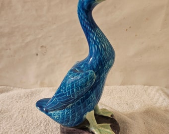 Vintage Large Standing Brass Duck/goose Figurine Statue ~ 10” Tall - Etsy