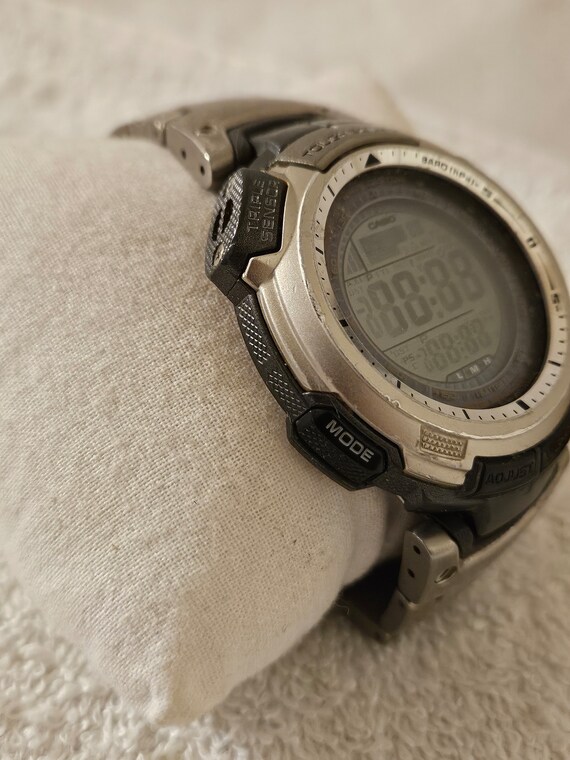 vintage CASIO sport pathfinder PAW-1300 3070 tough so… - Gem