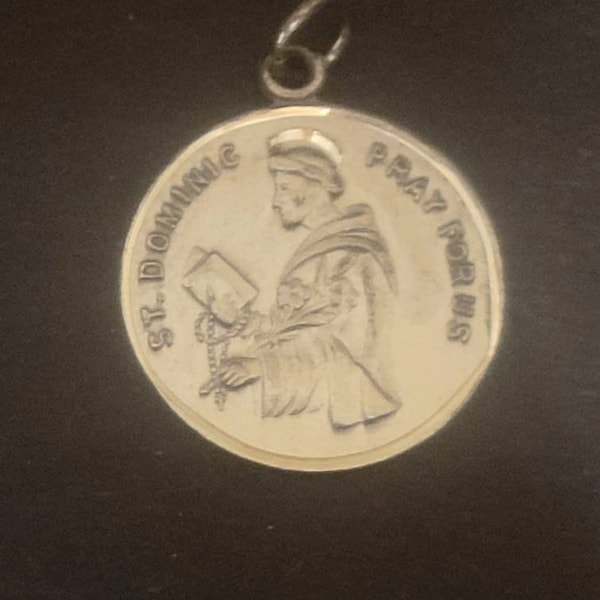 St. Dominic Queen of the Rosary Medal - Etsy