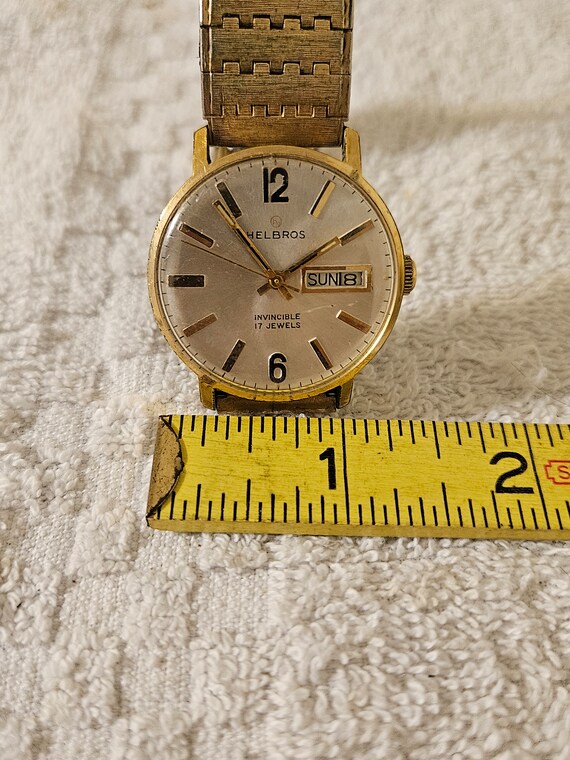 Helbros Invincible Vintage Men's Watch Gold Tone 17j … - Gem